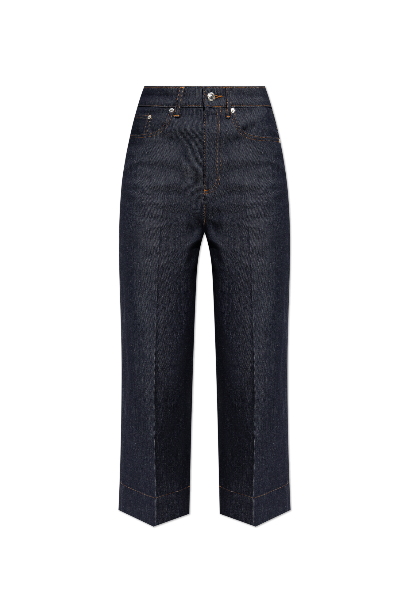 A.P.C. A.P.C. High-Rise Boot-Cut Jeans with Cuffed Hem